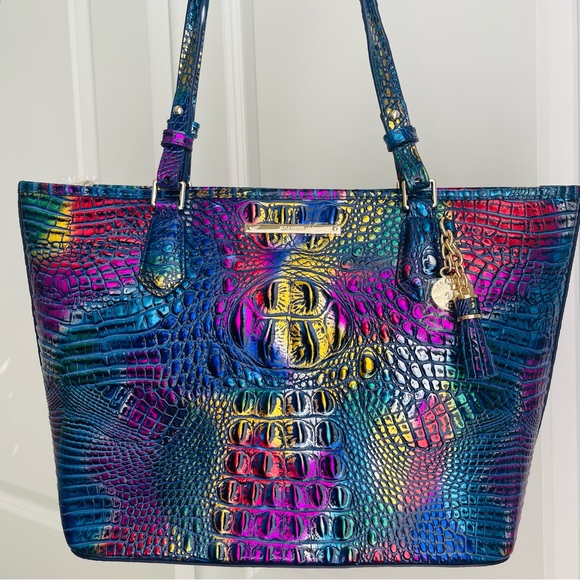 Brahmin | Bags | Brahmin Medium Asher Tote Spotlight Colorful Metallic ...